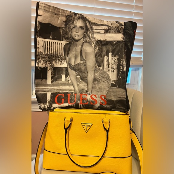 Guess | Bags | Guess Yellow Handbag | Poshmark
